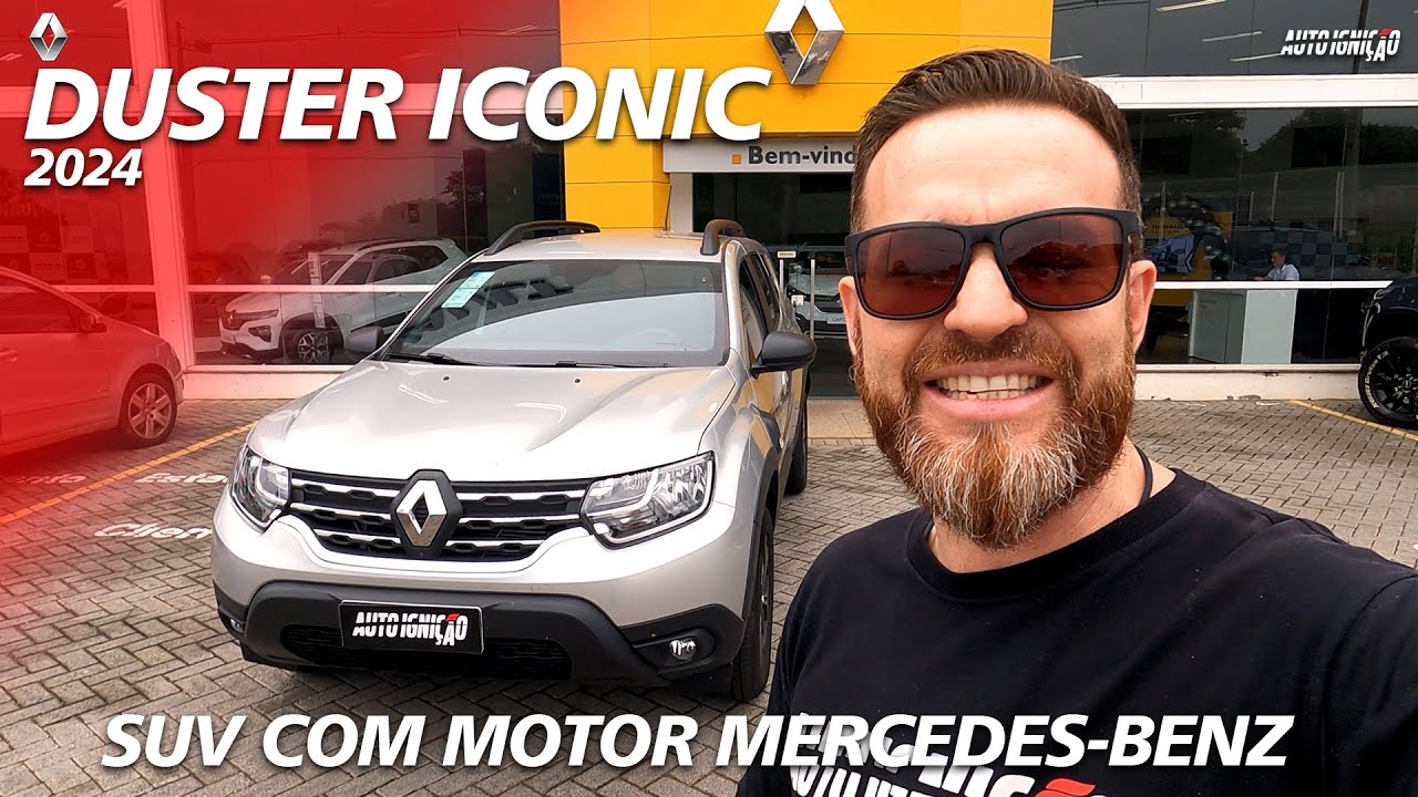 RENAULT DUSTER ICONIC 2024 - SUV Robusto Com Motor Turbo! - YouTube