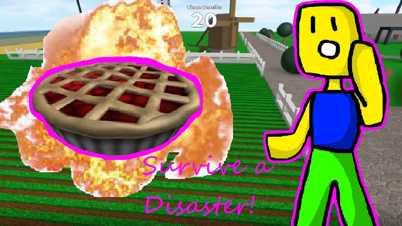 EXPLODING PIES?! - Survive a disaster - Roblox - YouTube