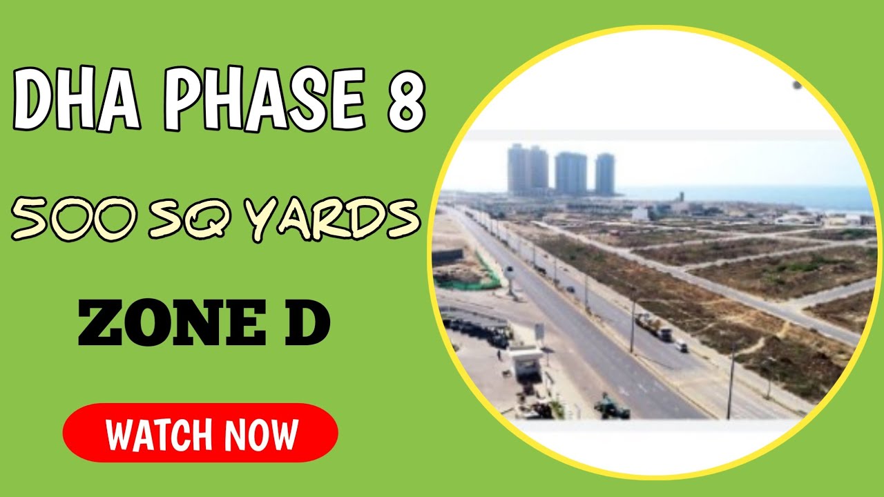 DHA PHASE 8 | 500 SQ YARDS PLOTS| ZONE D - YouTube