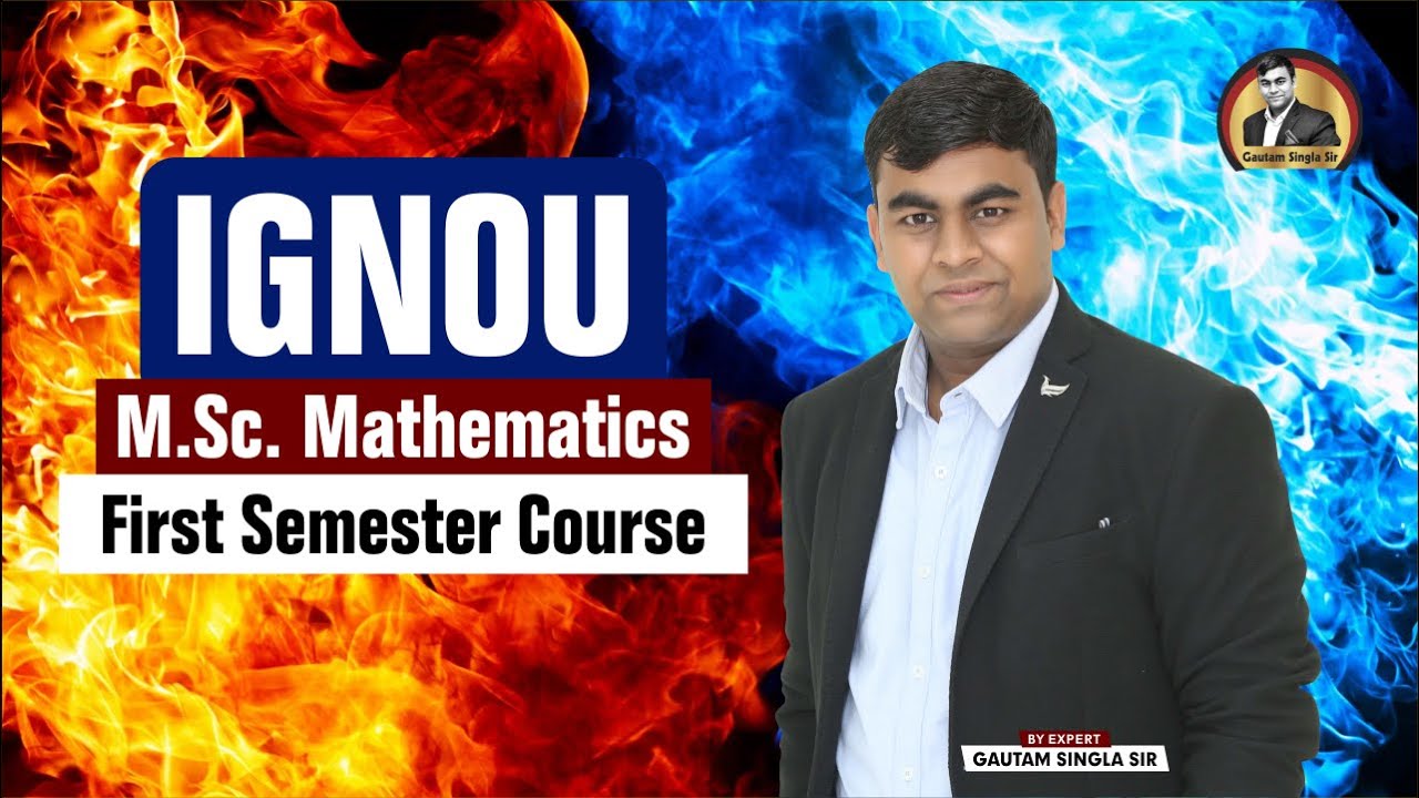 🔥🔥IGNOU M.Sc. Mathematics First Semester Course and Online Coaching ...