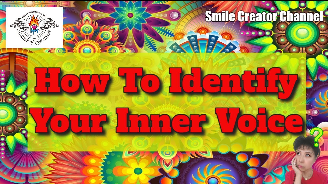 How to identify your inner voice (inner child's voice) - YouTube