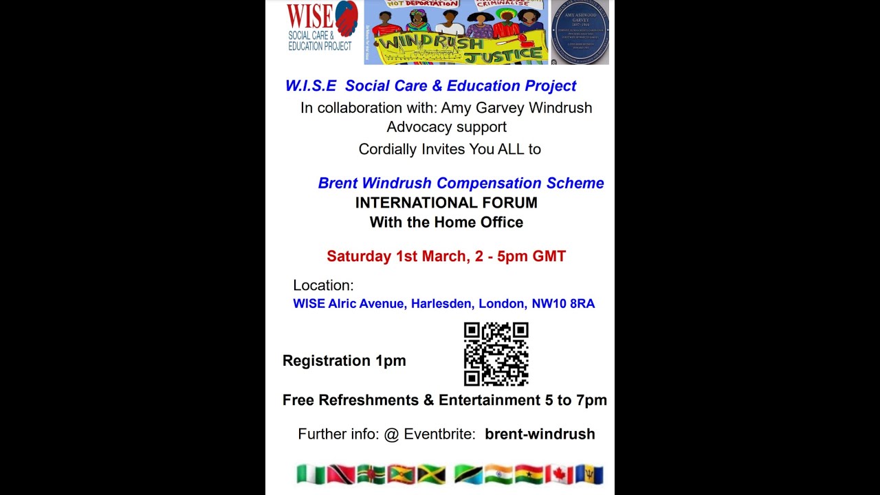 W.I.S.E Presents Brent Windrush Compensation Scheme - YouTube