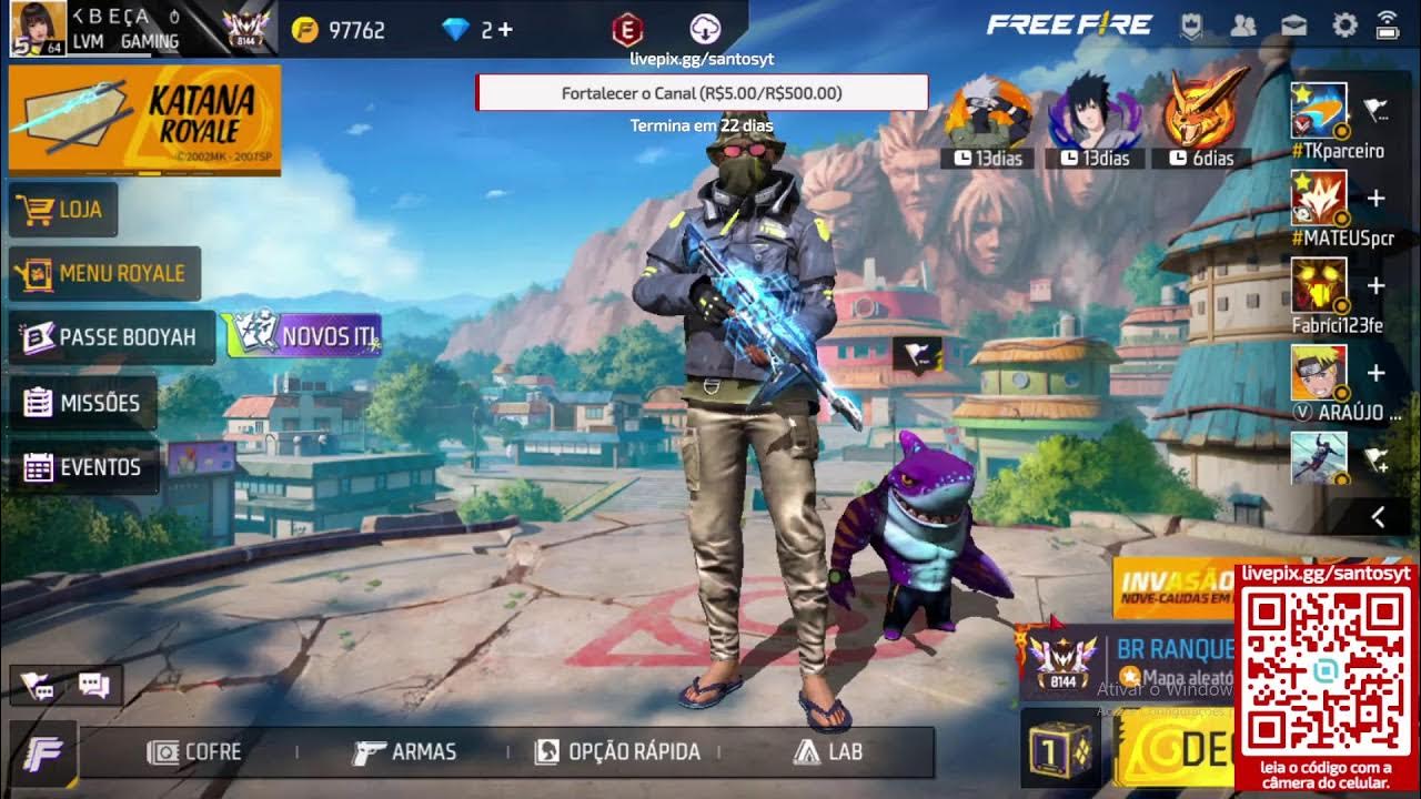 🔥 SALA PERSONALIZADA🔥💎4v4 💎 6v6 💎 X1 DOS CRIAS💎 🔥FREE FIRE AO VIVO🔥 - YouTube