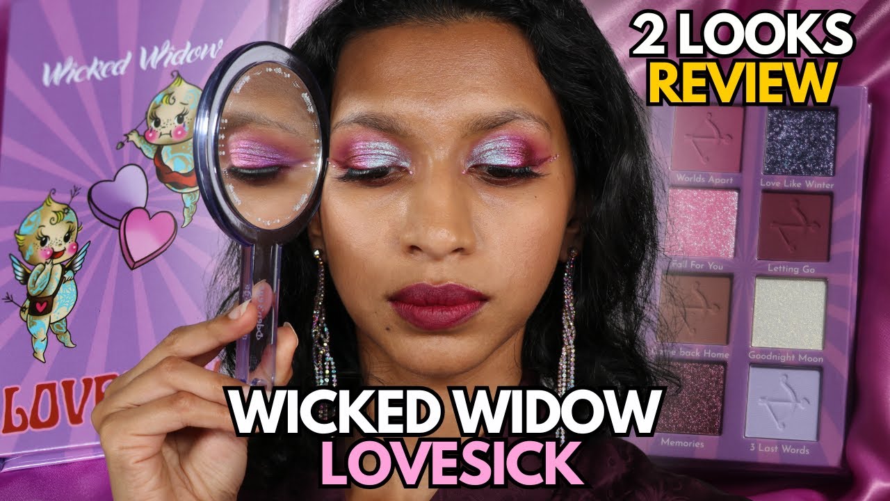 NEW Wicked Widow Beauty LOVESICK Valentine's Day Palette Review ...
