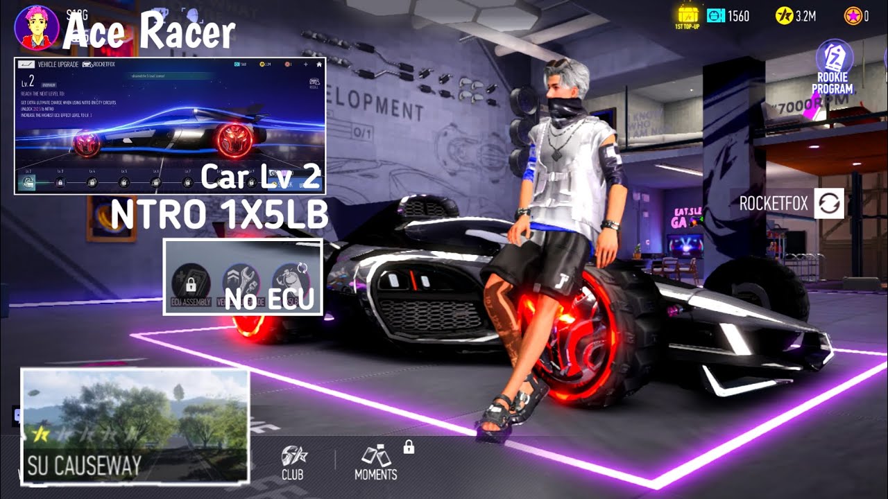 Ace Racer | ฝึกด่าน SU CAUSEWAY ด้วยรถ ROCKETFOX เเบบไม่ใส่ ECU - YouTube