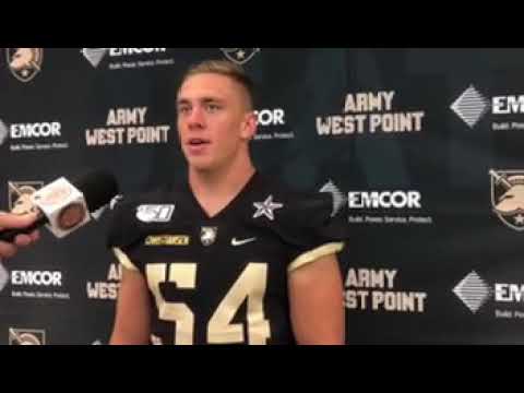 2019 Army Football Media Day: Cole Christiansen - YouTube