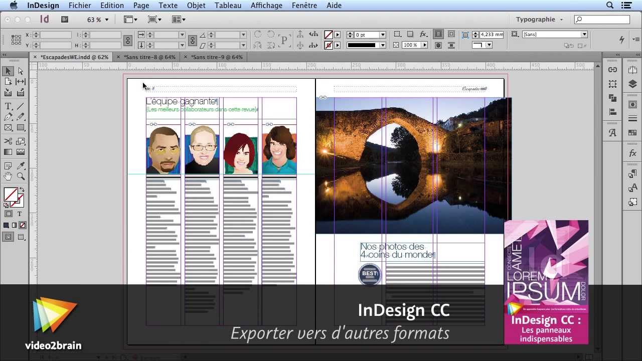 Tutoriel Adobe InDesign CC : Exporter vers d'autres formats ...