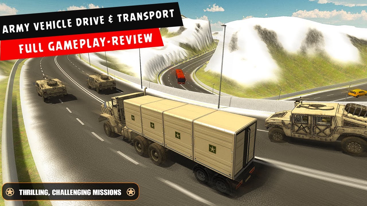 Army vehicle Drive & Transport | Best simulation game | Army soldier ...
