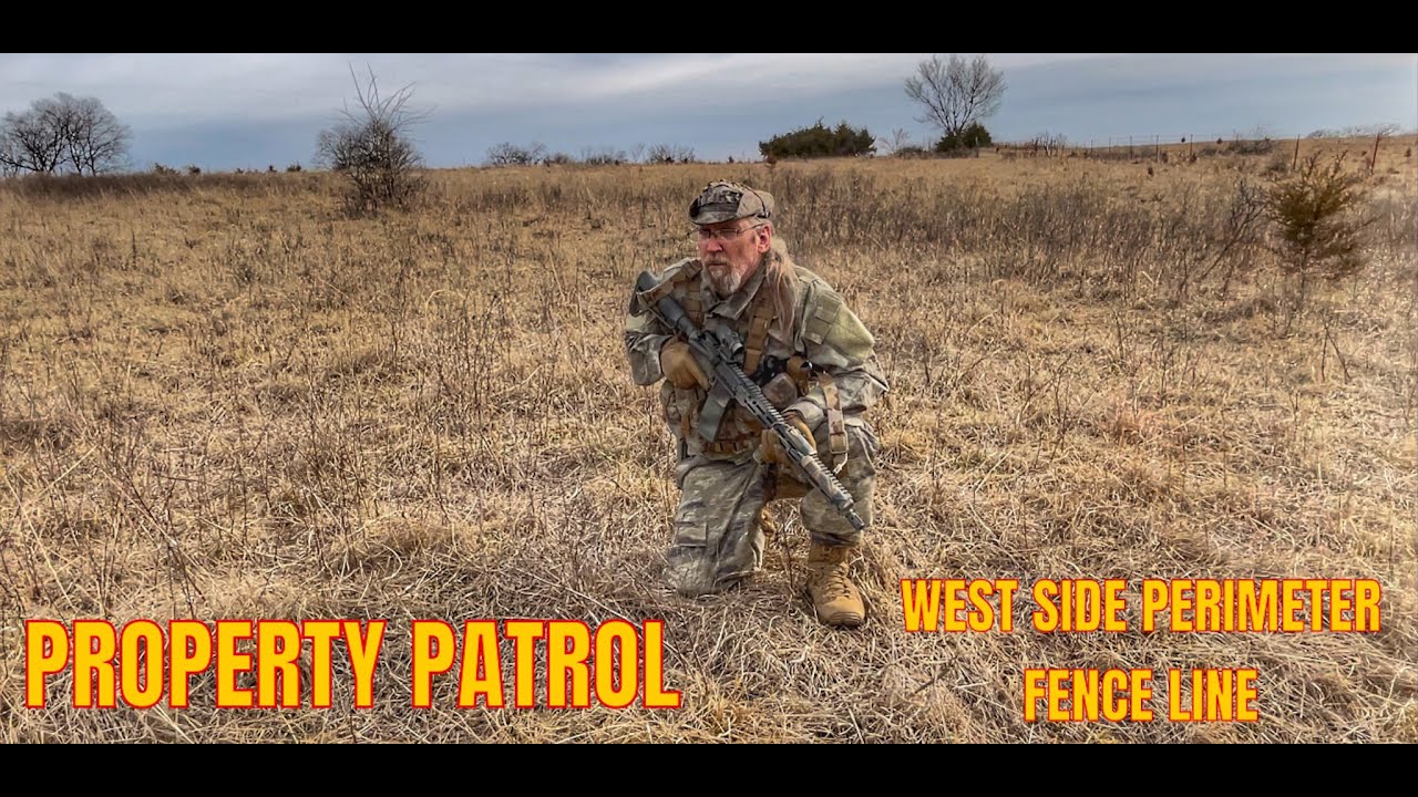 PROPERTY PATROL - Checking West Side Perimeter Fence Line - YouTube