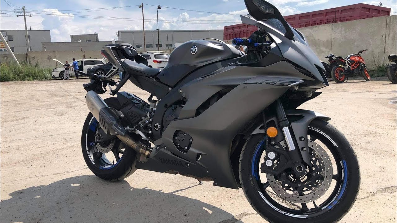 Matte Grey YAMAHA YZF R6 RJ27 with Akrapovič Exhaust System (Walkaround ...