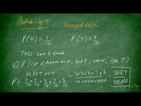 Probability 07 - Probability of Biased Coins and Penalty Kicks - YouTube