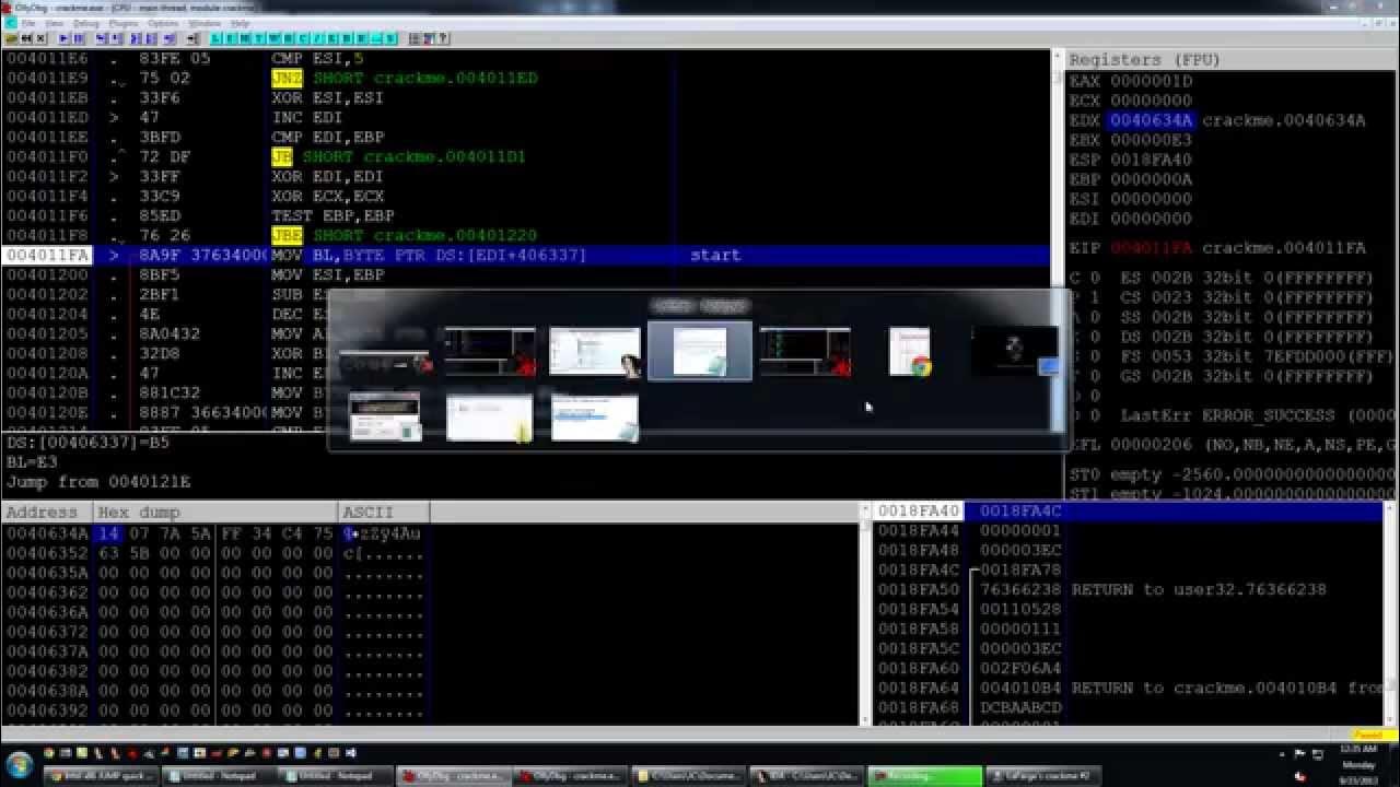 Reverse Engineering the LaFarge Crackme #2 and keygen - YouTube