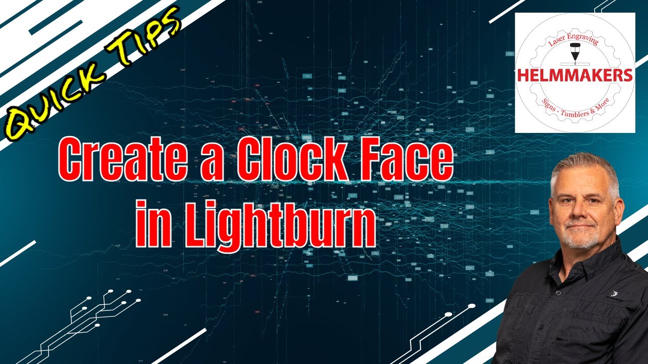 Making a clock face in Lightburn - YouTube