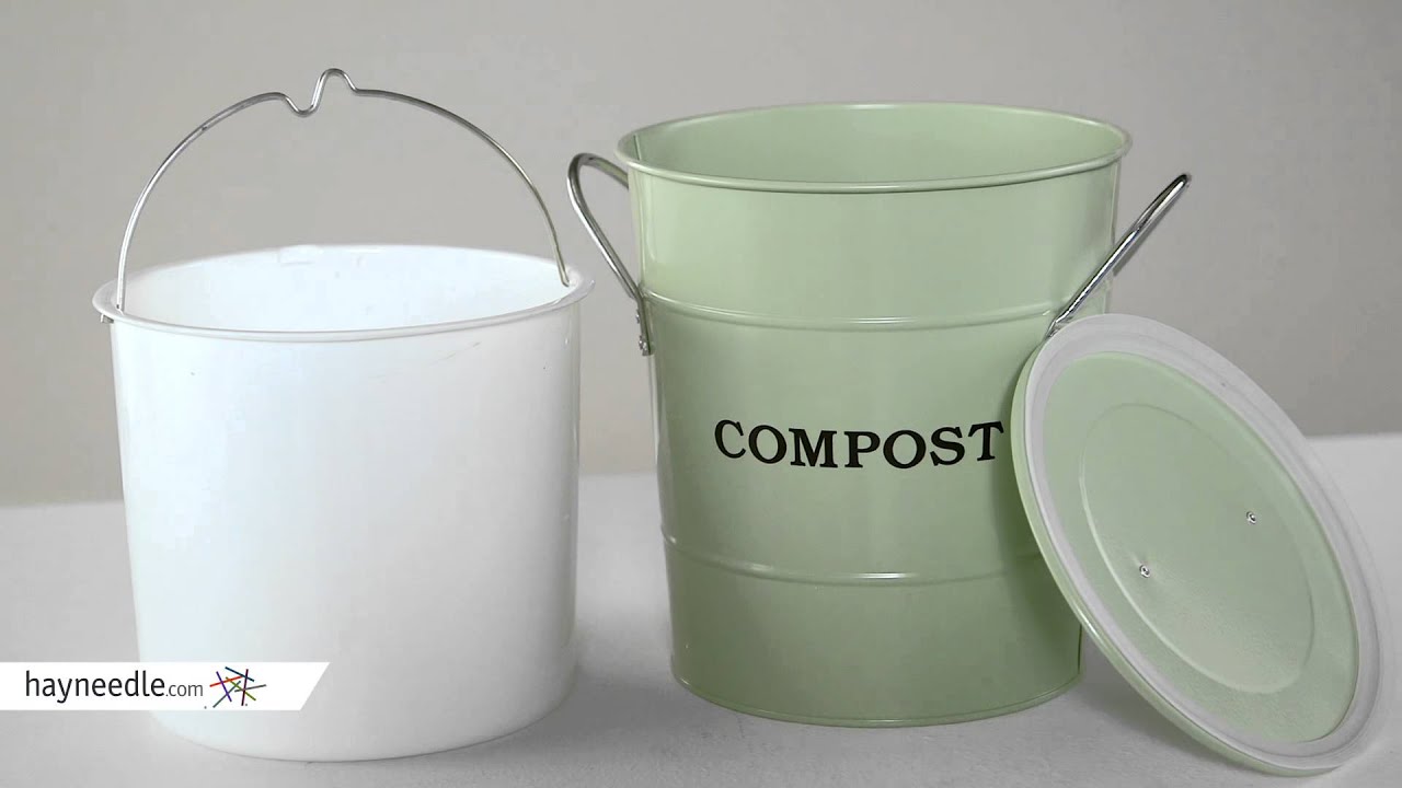 2-n-1 Apple Green Compost Bucket - Product Review Video - YouTube