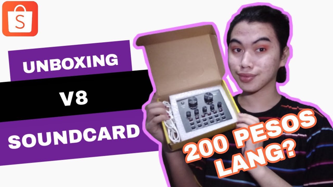 UNBOXING V8 SOUNDCARD | Mermaid Ava Vlogs - YouTube