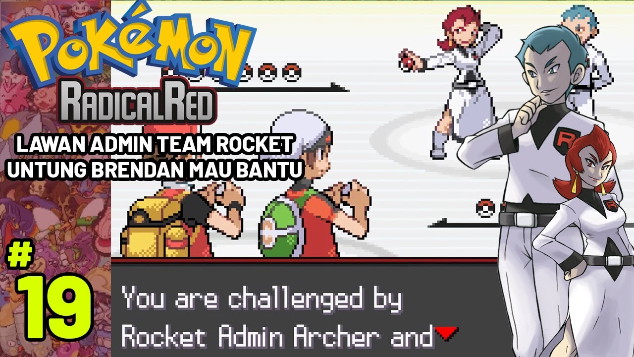 Let's Play Rom Hack Pokemon Radical Red V4.0 GBA - Part 19 - VS Archer ...