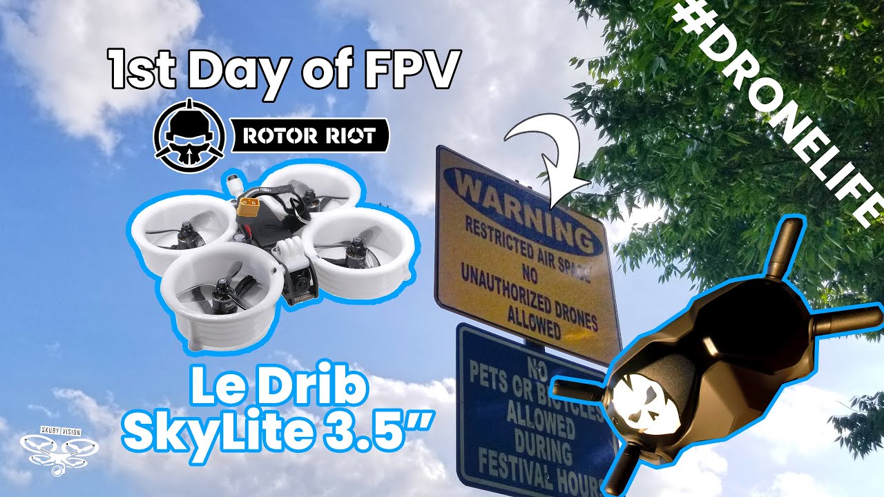 1st Day Flying FPV with the Rotor Riot Le Drib SkyLite 3.5" Cinewhoop # ...