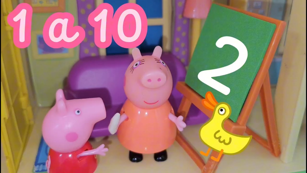 Os números de 1 a 10 - Aprenda a contar até dez com a Peppa Pig - Peppa ...