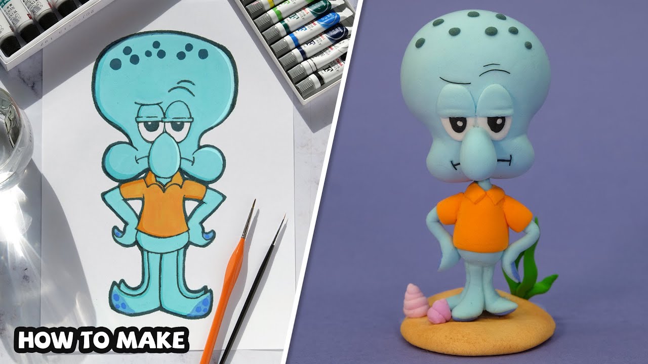 Squidward Tentacles Figurine | How To Makw | Handi Work - YouTube