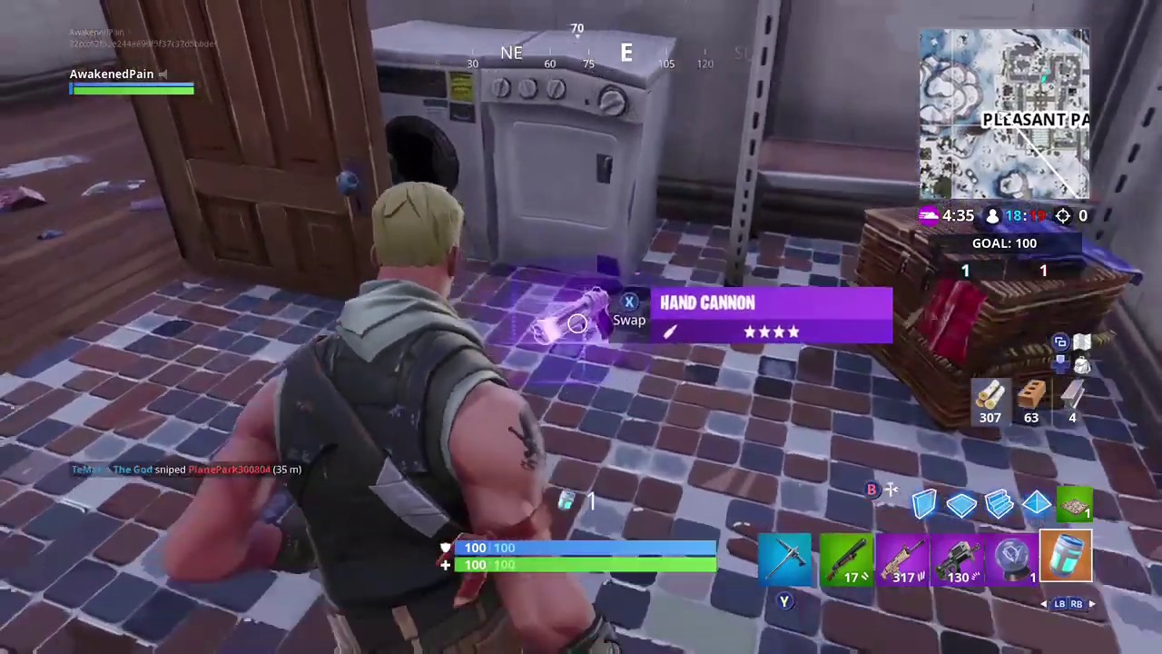 Dropping kills with the hand cannon!! Fortnite gameplay - YouTube