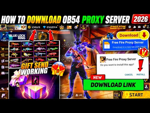 HOW TO DOWNLOAD PROXY SERVER IN FREE FIRE, HOW TO USE PROXY SERVER IN FREE FIRE, VIP PROXY SERVER