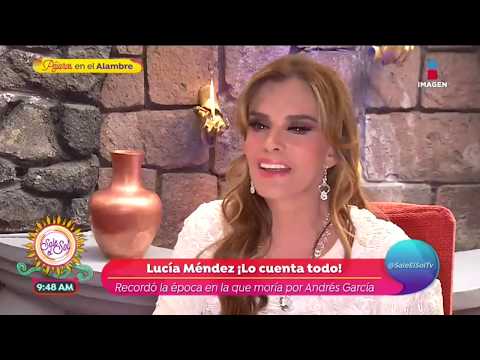 ¡Lucía Méndez cuenta todo lo que sucedió con Andrés García! | Sale el Sol
