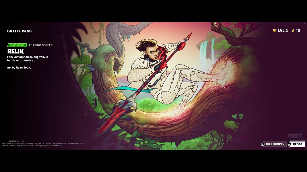 LOADING SCREEN RELIK - Showcase - Chapter 4 Season 3 (New Season Wilds ...