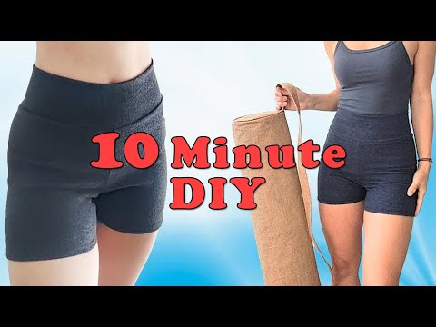 Quick & Easy Ellie and Mac DIY Yoga/Bike/Lounge Shorts Sew-Along - Only 2-Piece Simple Pattern 👏