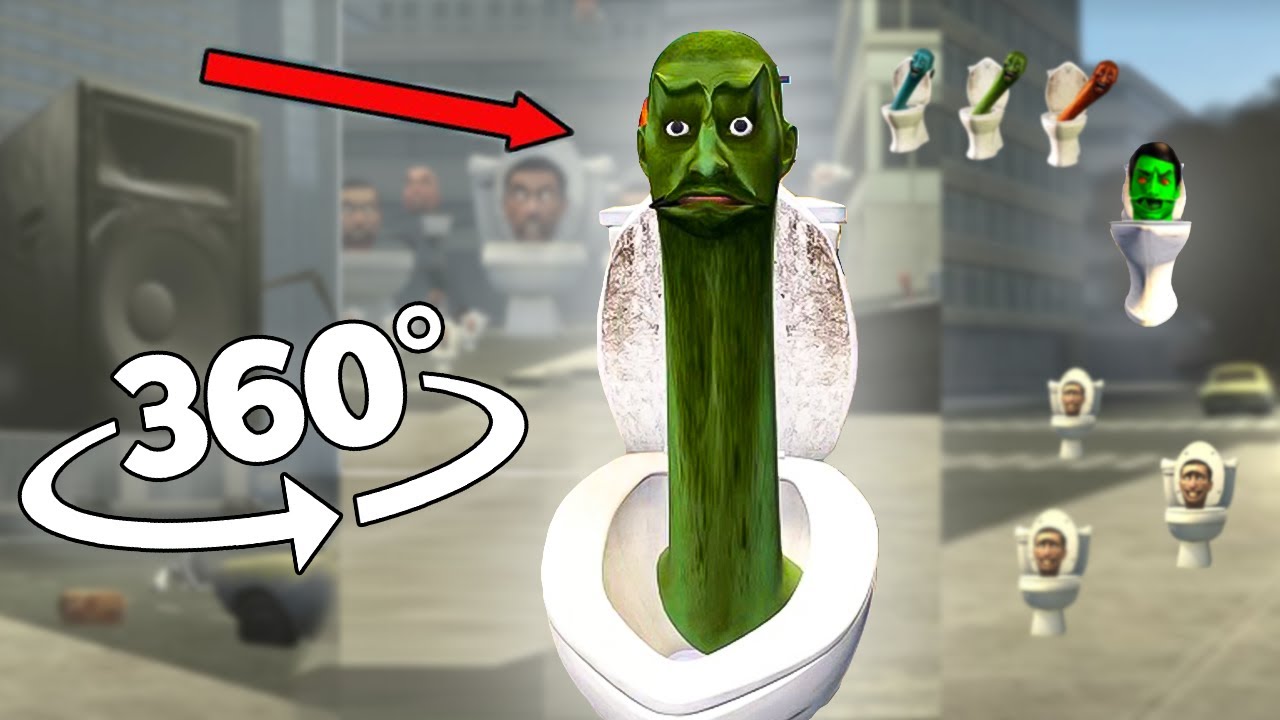 Zombie Skibidi Toilet Finding Challenge 360º VR Video #2 - YouTube