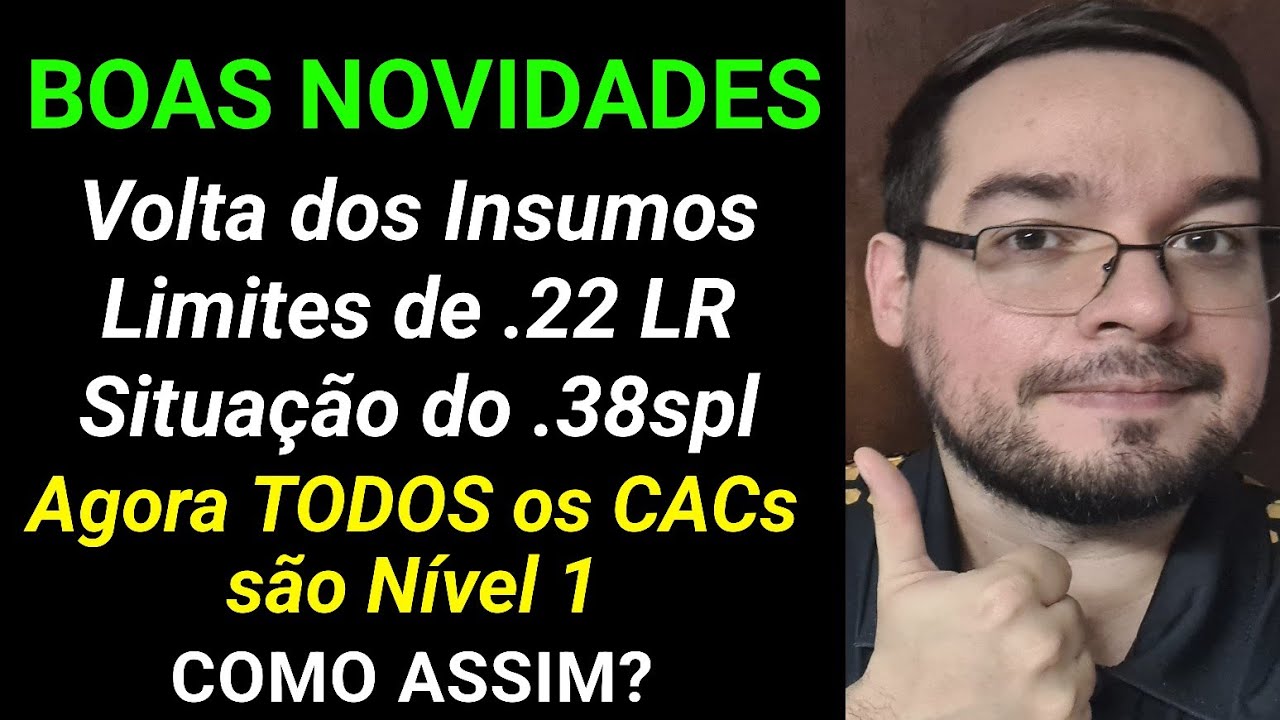 Boas Novidades: RECARGA e Limites. Agora TODOS os CACs são Nível 1 ...
