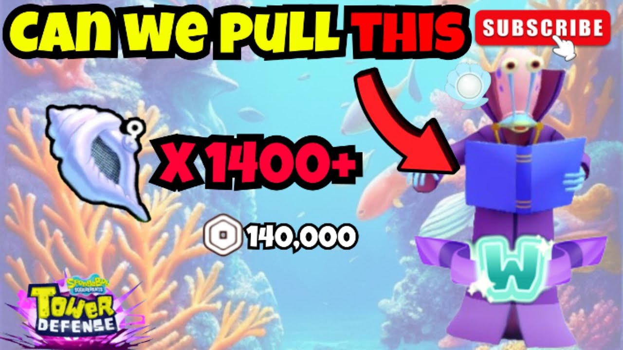 [$1200 worth of CONCH'S SHELLS ] CAN WE PULL IT in [SpongeBob Tower ...