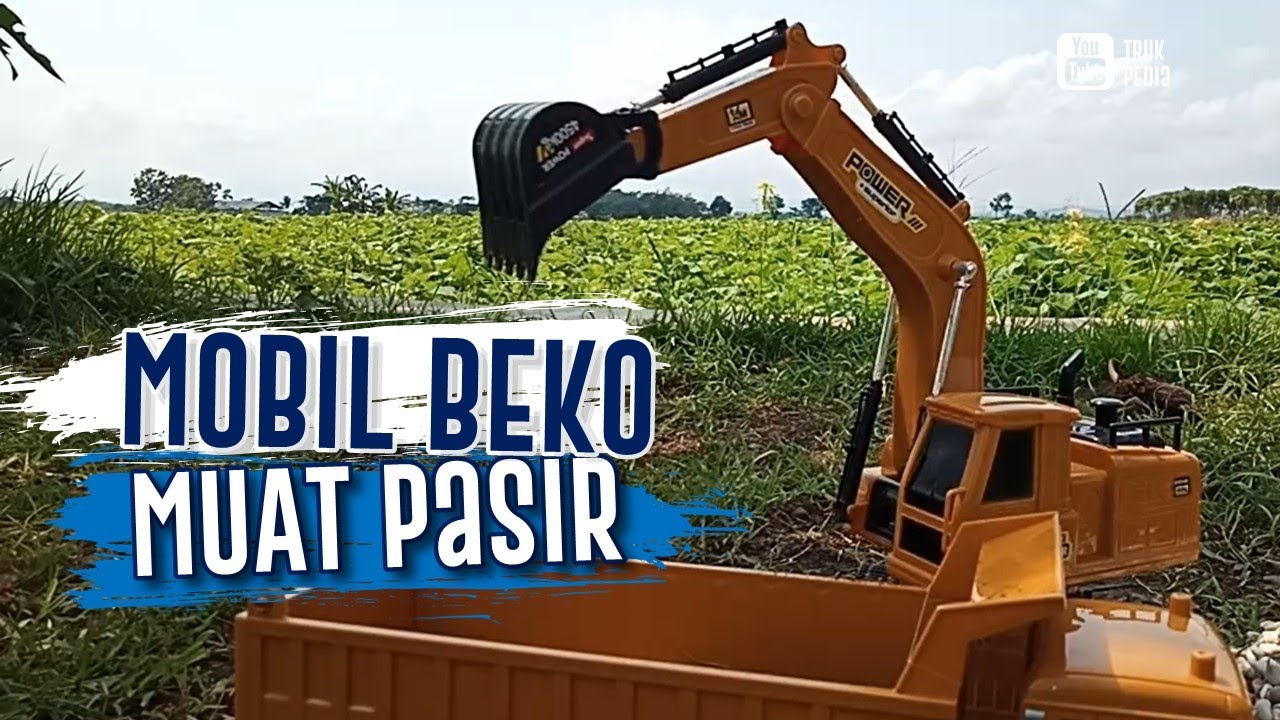 MOBIL KERUK MUAT PASIR KE MOBIL TRUK TRONTON SUPER - EXCAVATOR LOADER ...