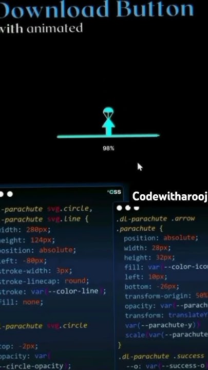 Animated Download Button Htmlcssjavascript Cssanimationtutorial Button Csstutorialscool