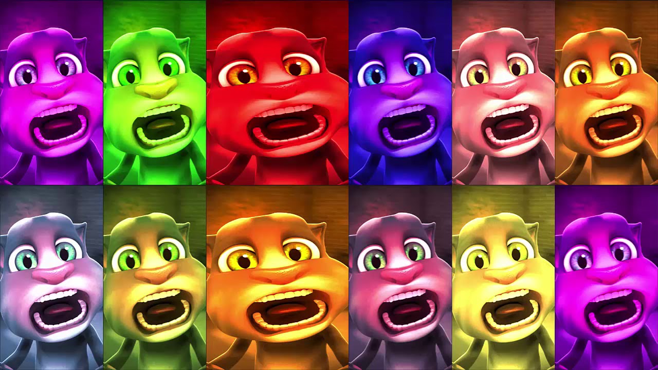 Learn Colors with My Talking Tom Colours for Kids Animation Education ...
