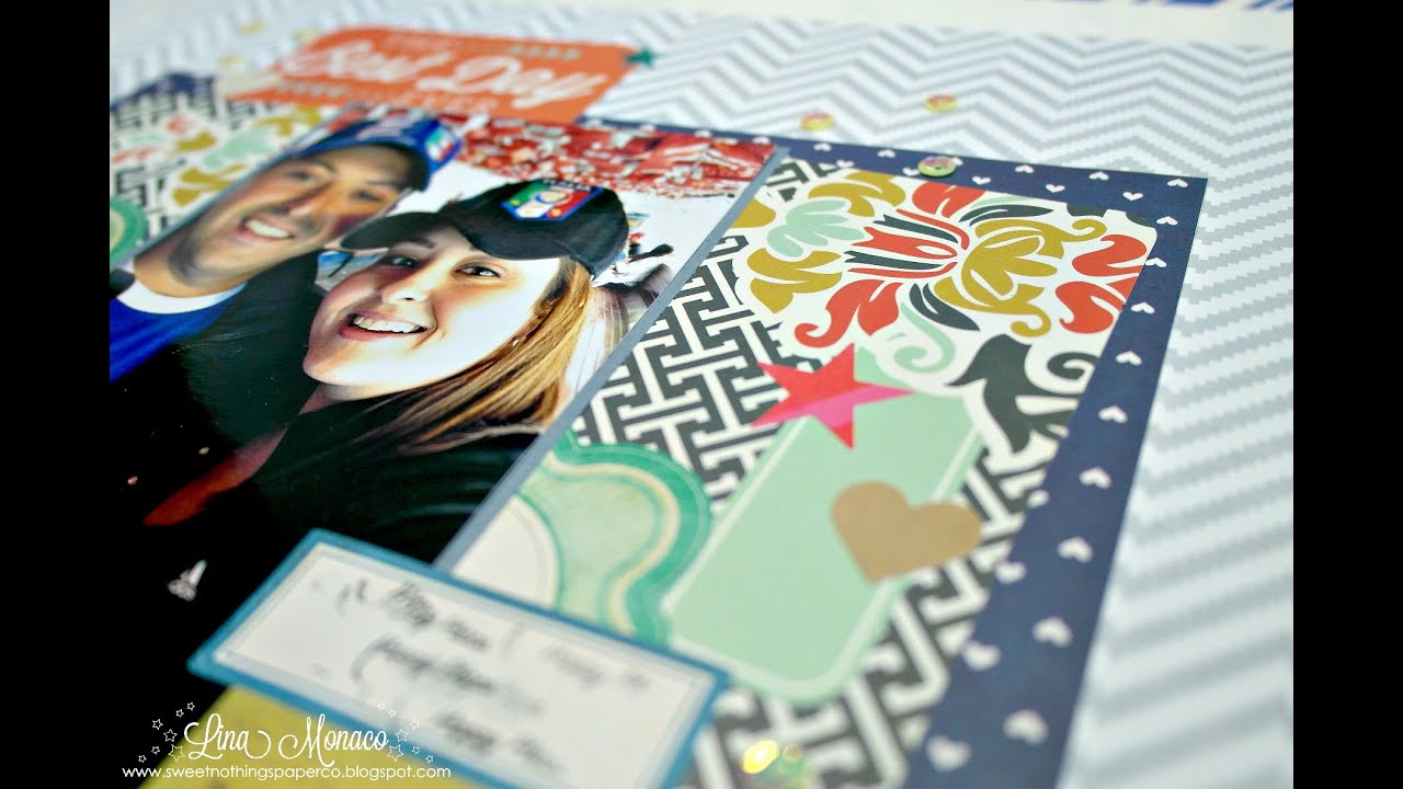 Scrapbook Layout Process #4: The Best Day Ever - YouTube