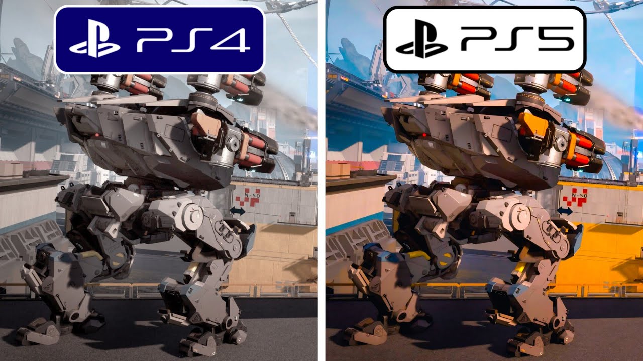 War Robots Frontiers PS4 vs PS5 Graphics Comparison - YouTube
