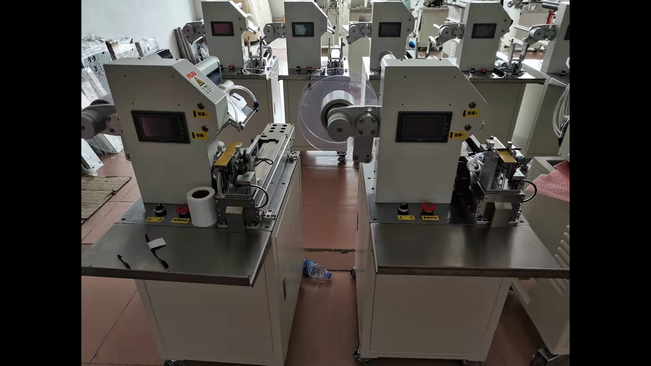 2 sets of semi automatic cable labeling machine testing video - YouTube