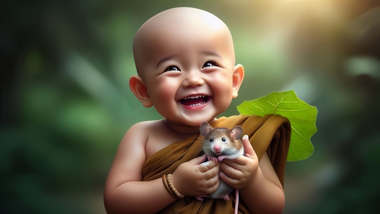 Cute Little Monk 🥰🤗 #monk - YouTube