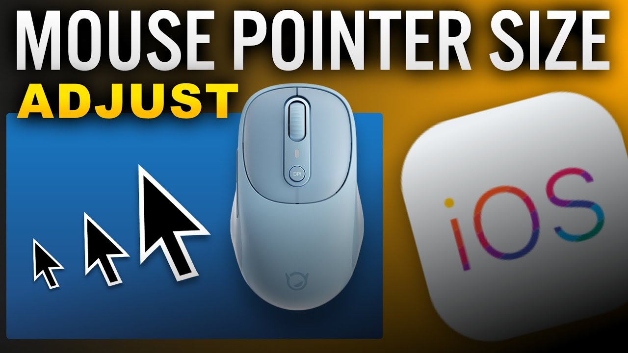 How to Adjust Mouse Pointer Size on iPhone or iPad 2024 - YouTube