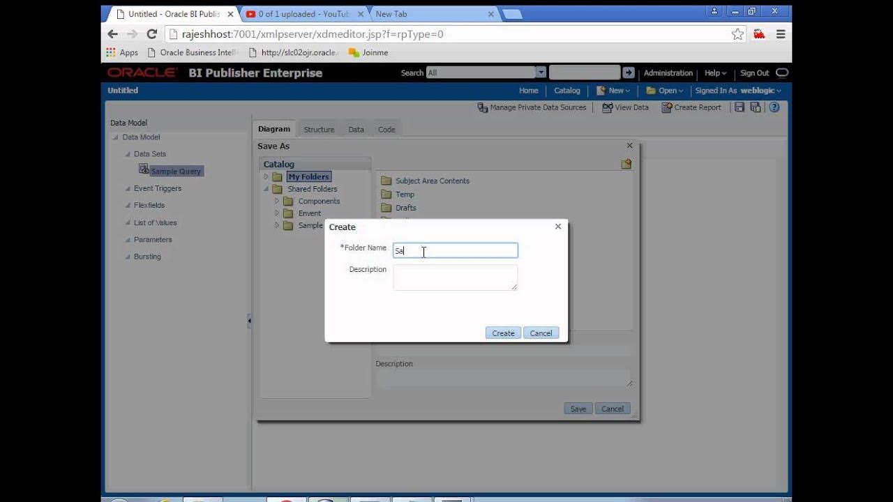 How to Create Report in BIPublisher in OBIEE | OBIEE Tutorials | bi publisher - YouTube