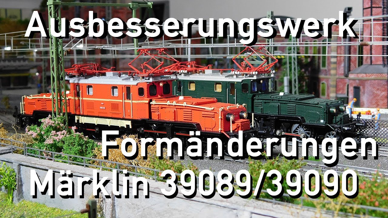 Ausbesserungswerk Märklin H0 39089 und 39090 Formänderungen ...