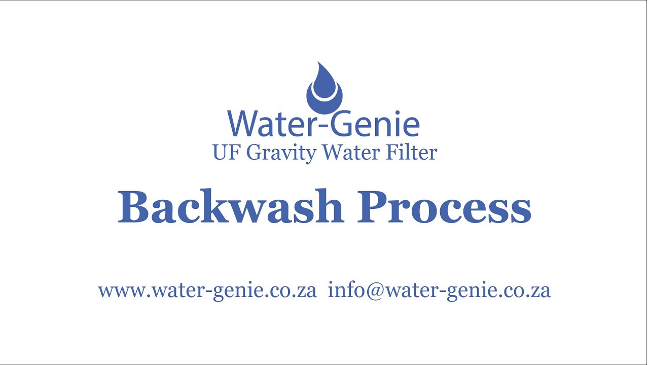 Water-Genie Backwash Instructions - YouTube