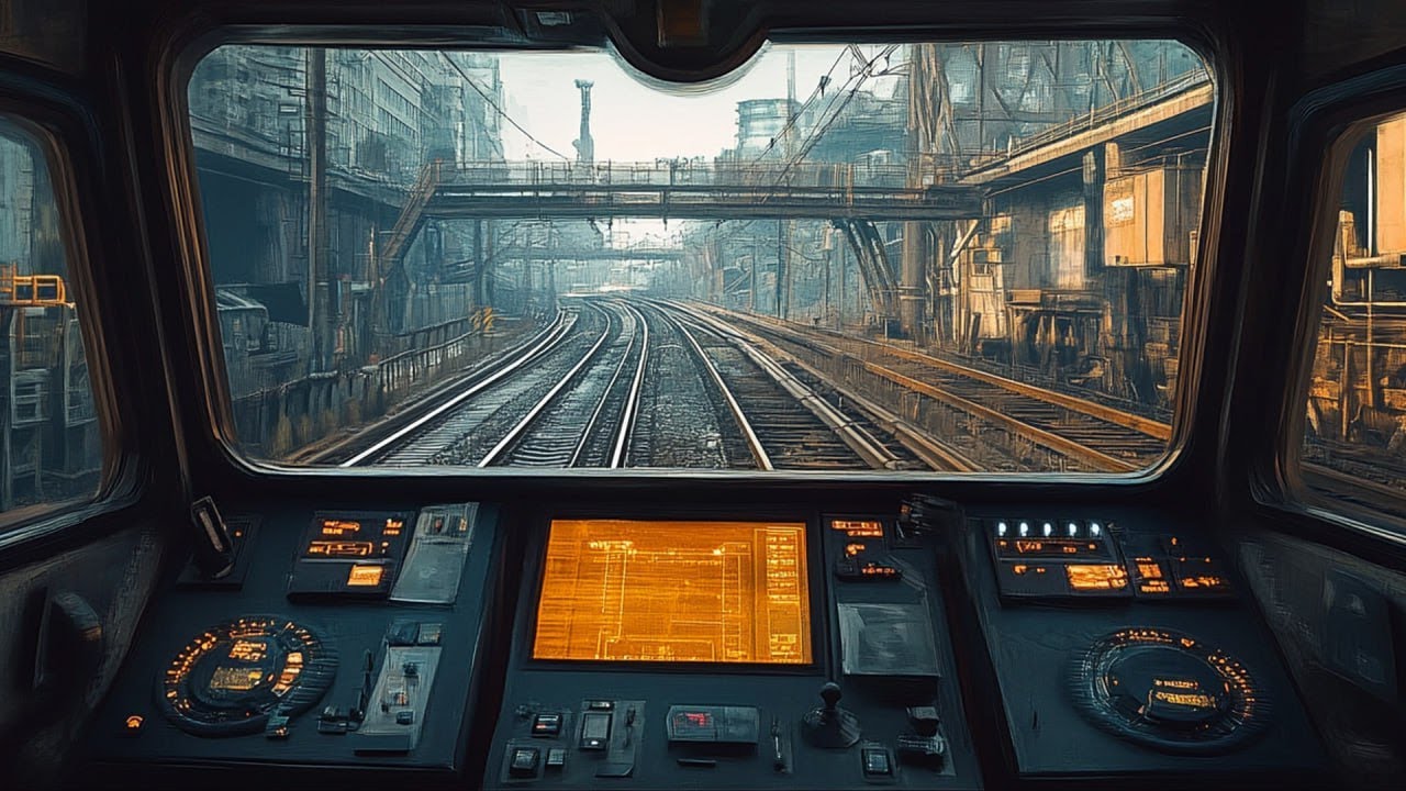 Ultimate Relaxation with Night Train Journey: Train Locomotive Sounds ...