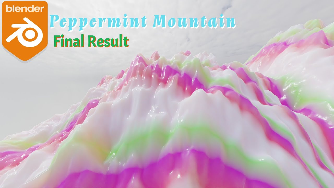 Peppermint Mountain Blender Render- Final Result - YouTube