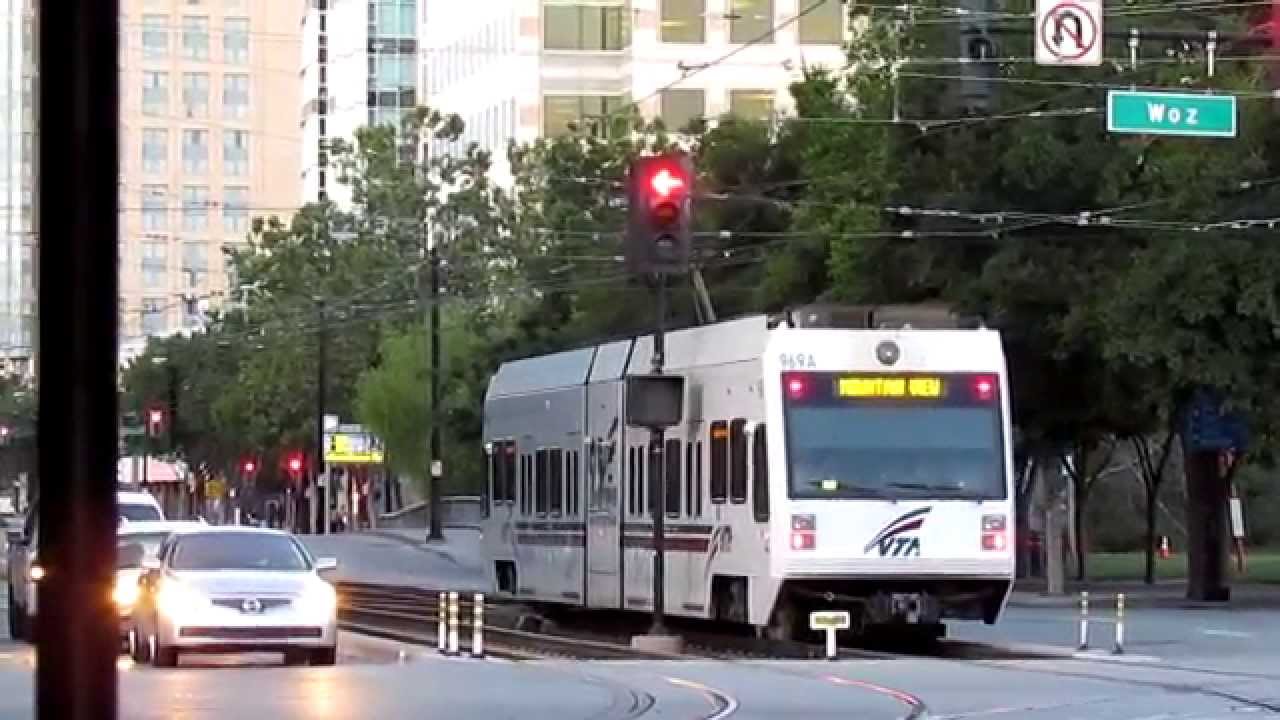 VTA Convention Center and Tamien LRV Action - YouTube