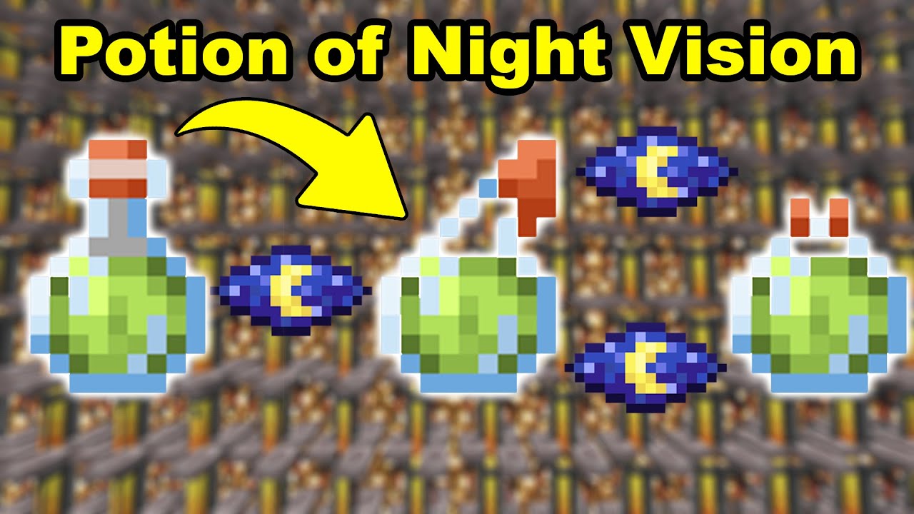 How To Make All Variants Of Night Vision Potions in Minecraft 1.21.4 ...