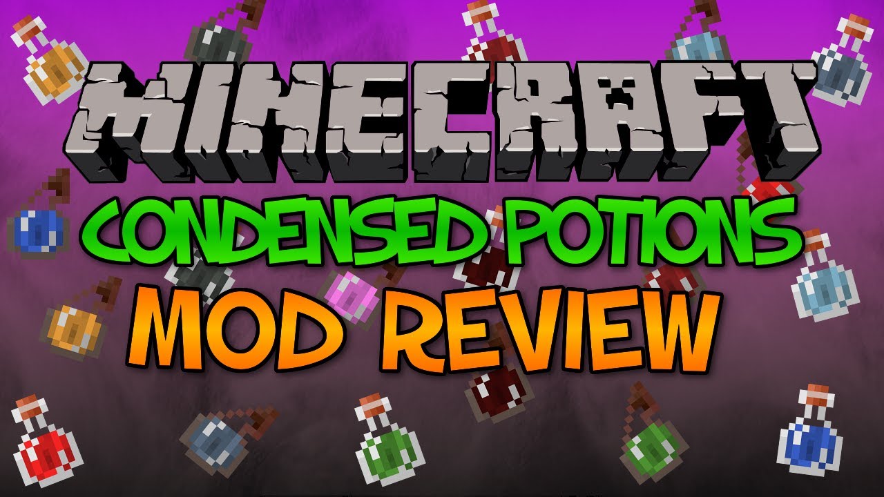 Minecraft Mod Review - Condensed Potions Mod - YouTube