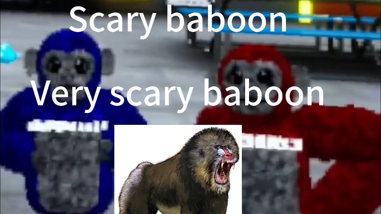 Scary baboon (I’m running out of vid ideas) @PurpleVR50 @subvr - YouTube