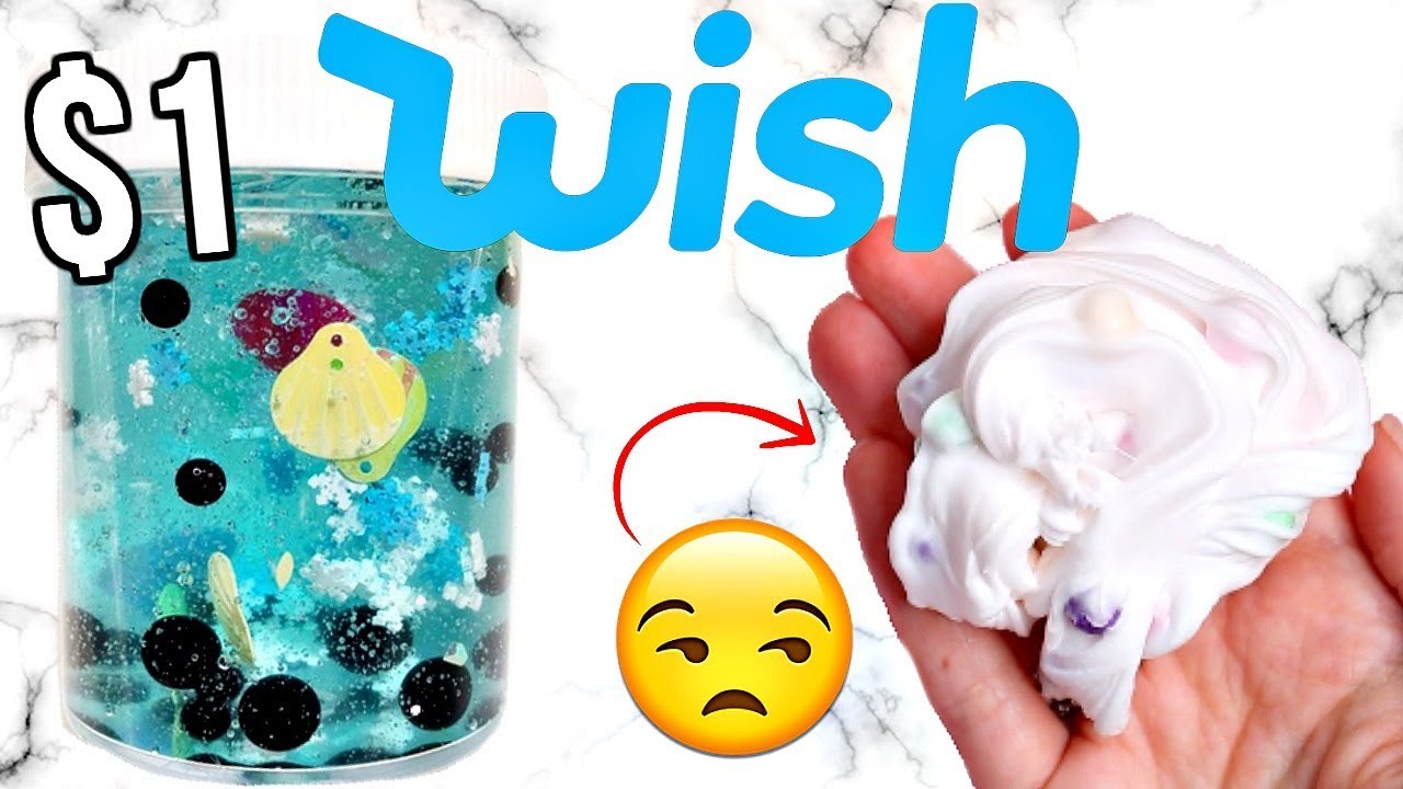 $1 WISH SLIME REVIEW! Is It Worth It?! - YouTube