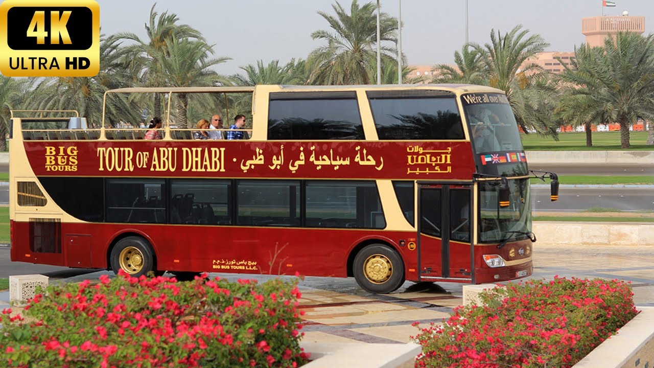 【4K】Big Bus Abu Dhabi - Shuttle to Sheikh Zayed Grand Mosque & City ...